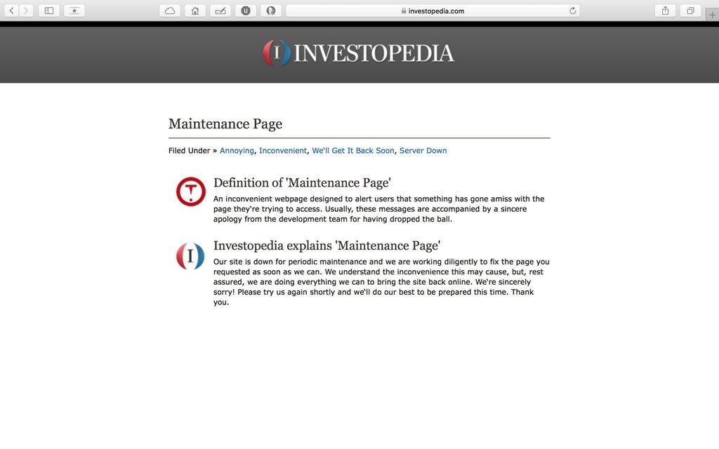 7 Excellent Maintenance Page Examples From Real Websites