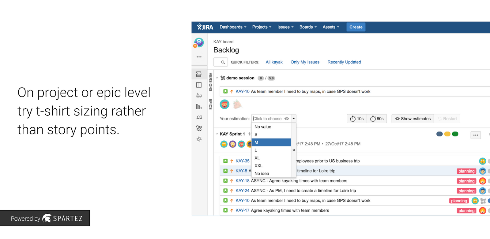 How to choose the best methods of estimation for planning