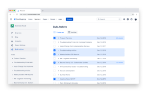 Page and bulk archiving in Confluence cloud - Work Life by Atlassian