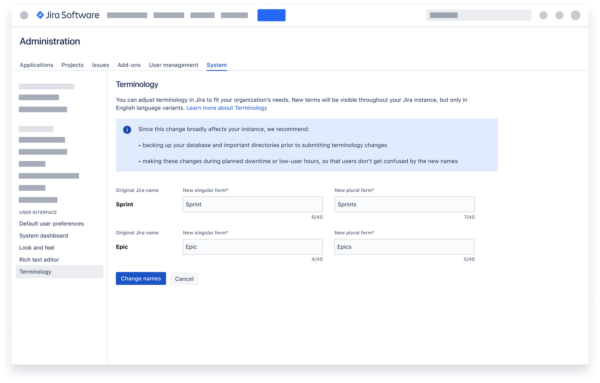Introducing flexible terminology for Jira Software Data Center - Inside ...