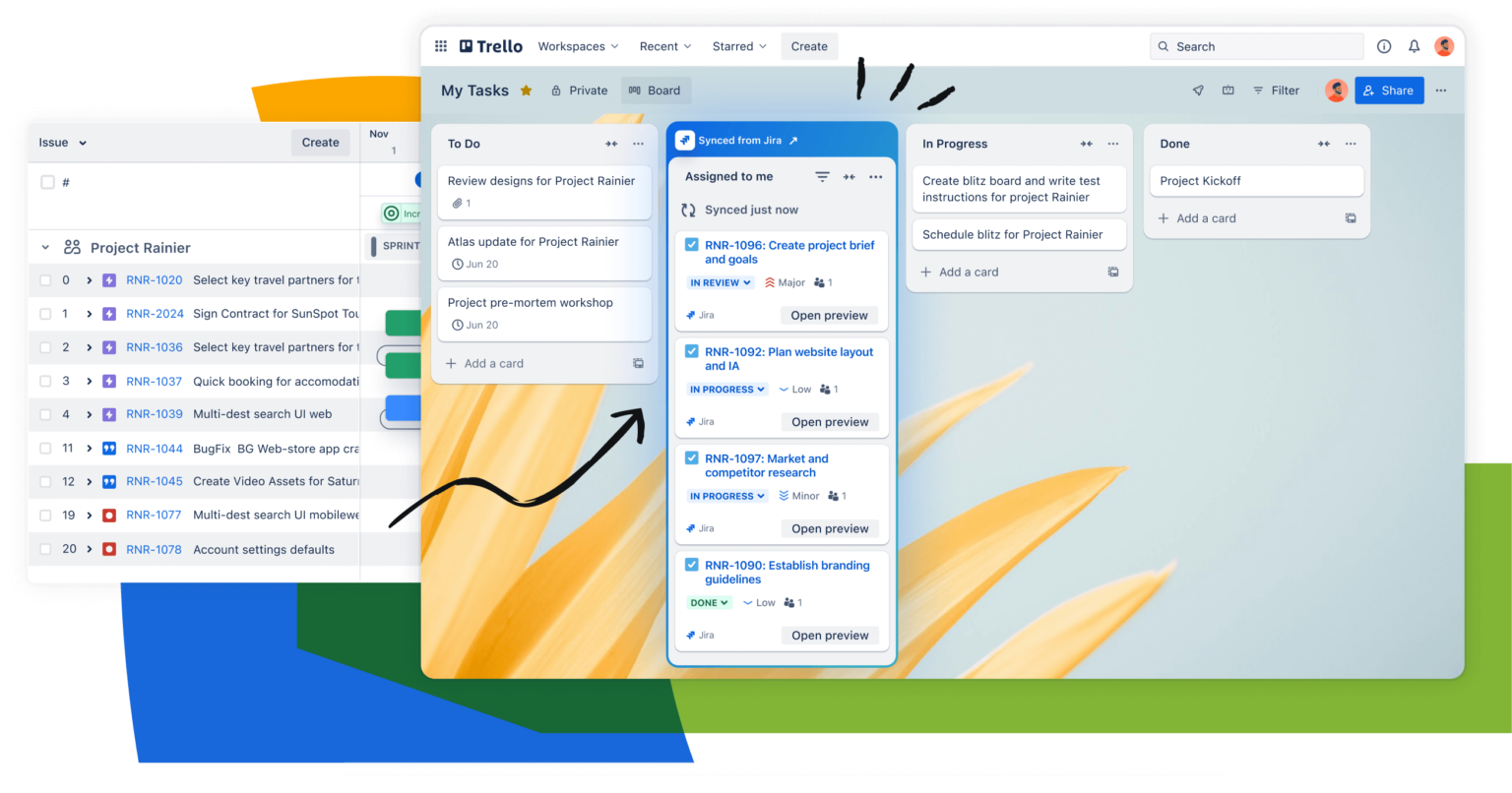 Trello vs. Jira: which to choose (and how to use them together) - Work ...