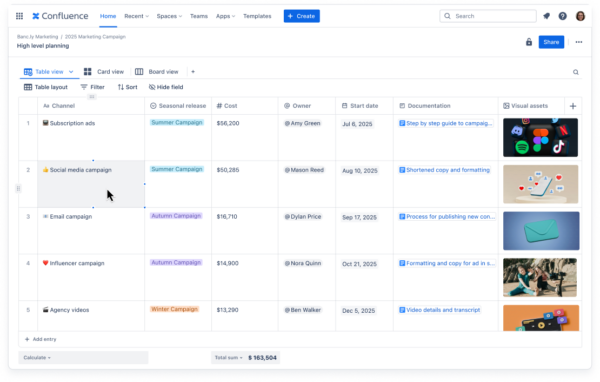 Extend the reach of your team's knowledge with Confluence databases - Work Life by Atlassian