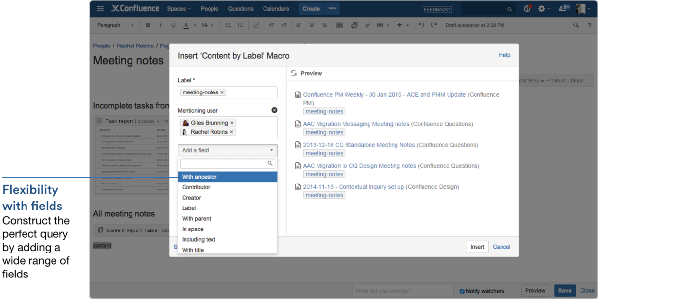 3 huge improvements to reporting information in Confluence