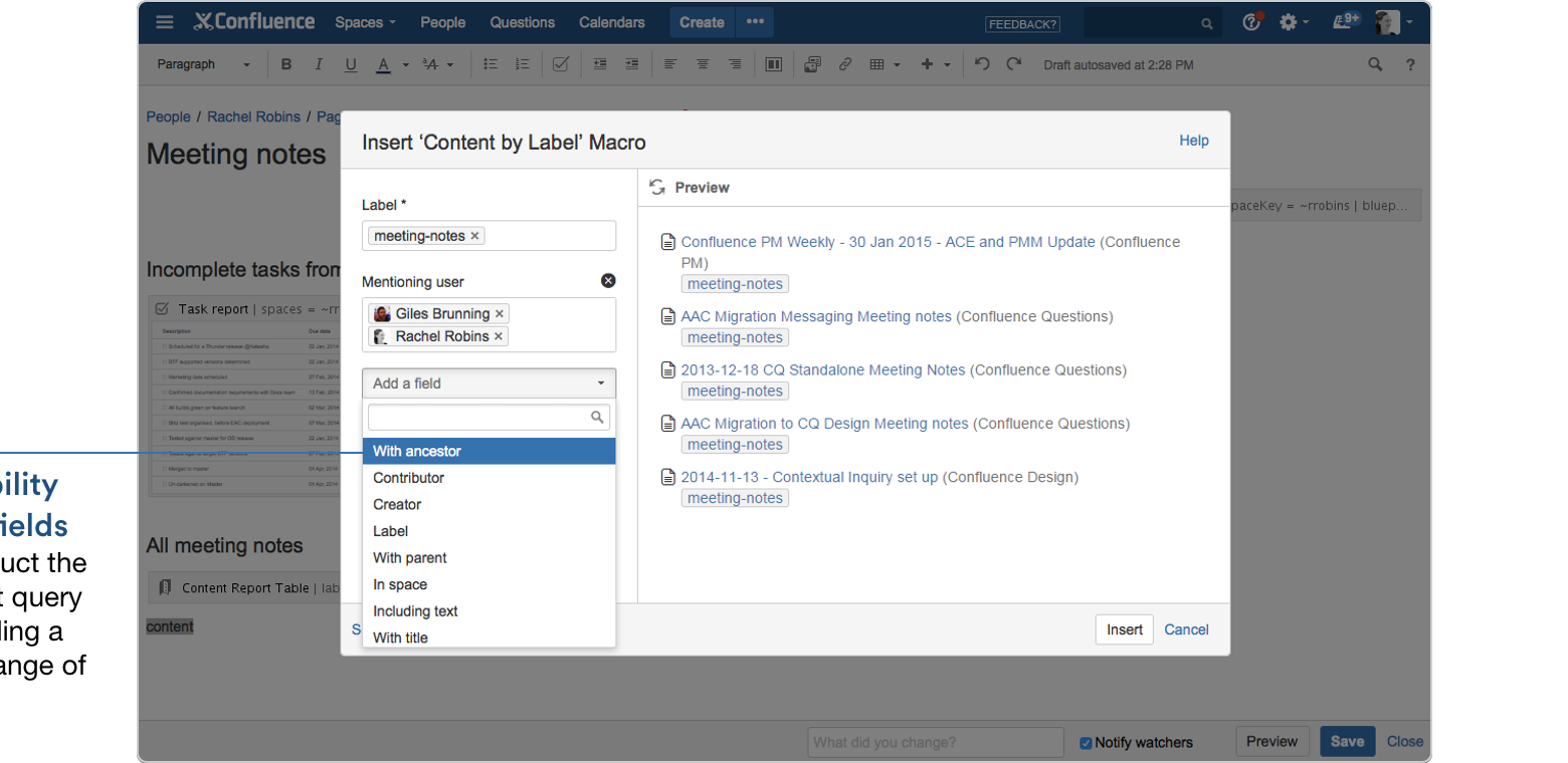3 huge improvements to reporting information in Confluence
