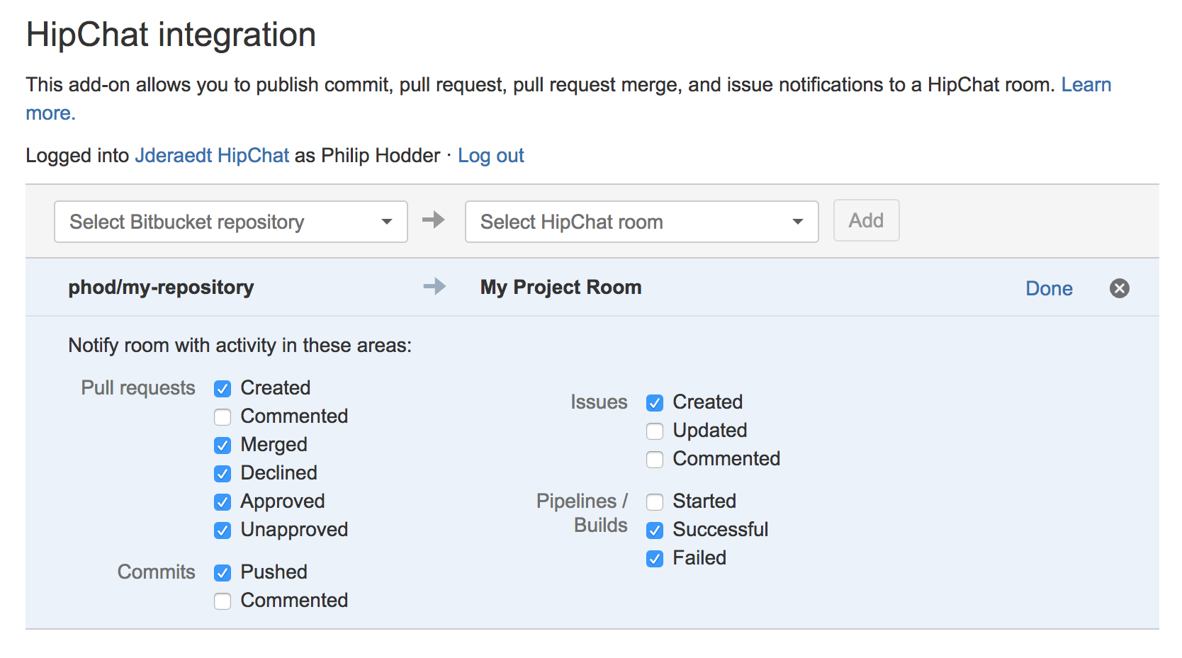 3 Steps To Enable Bitbucket Pipelines Build Notifications In Hipchat