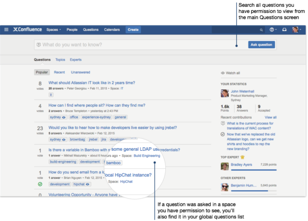 Share tribal knowledge securely with Confluence Questions 2 - Work Life ...