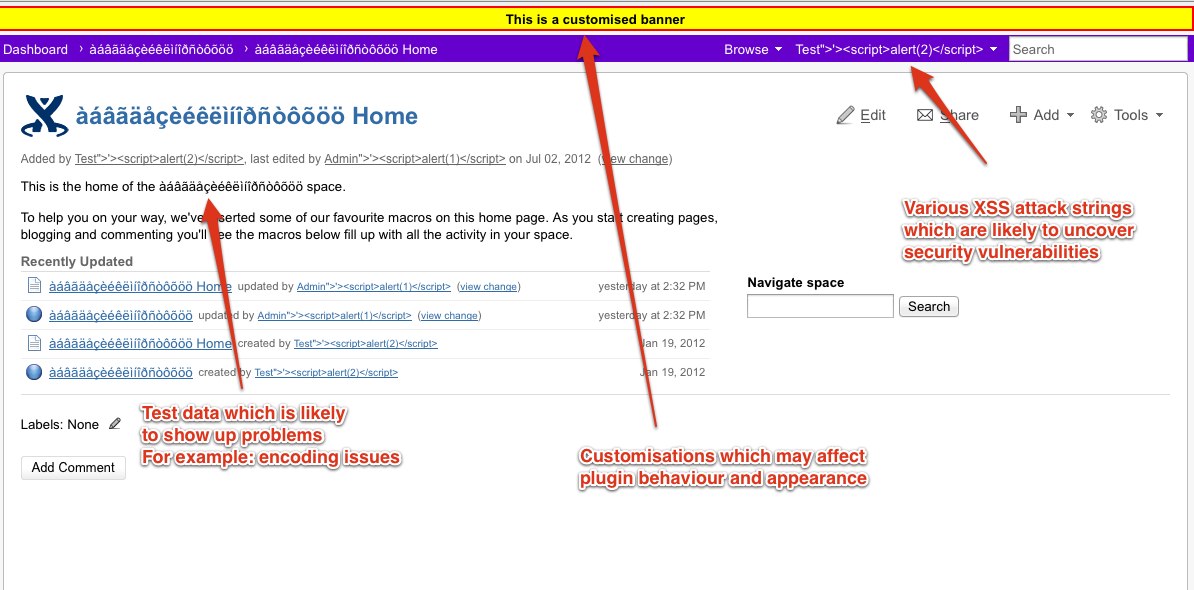 QA test data is now available for Confluence Plugin Developers - Work ...