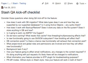 Managing agile releases, Stash-style