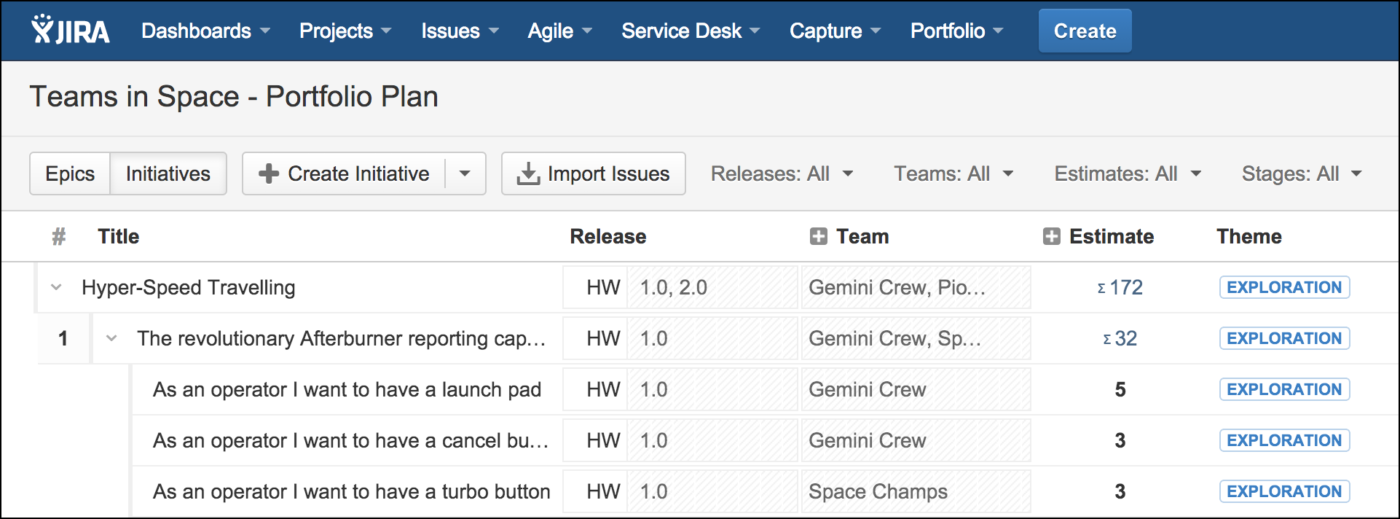 Jira Portfolio: View, plan, & manage initiatives