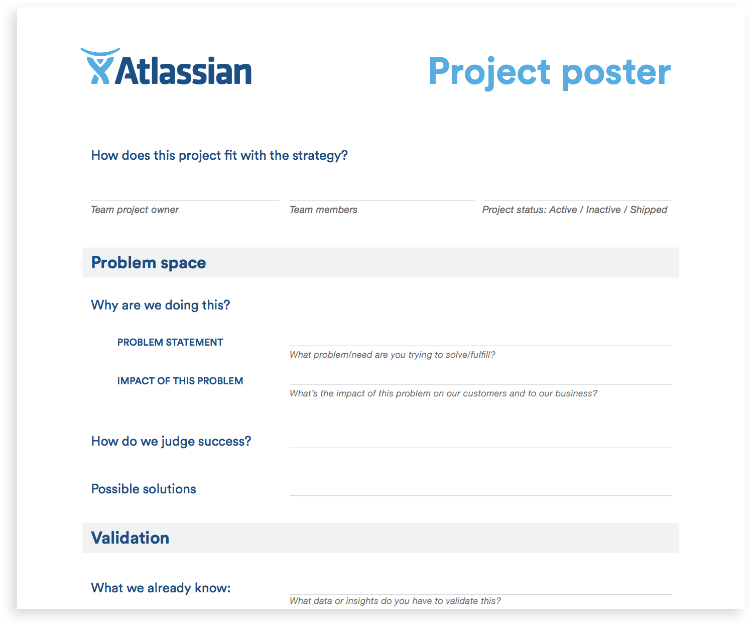 Project poster template