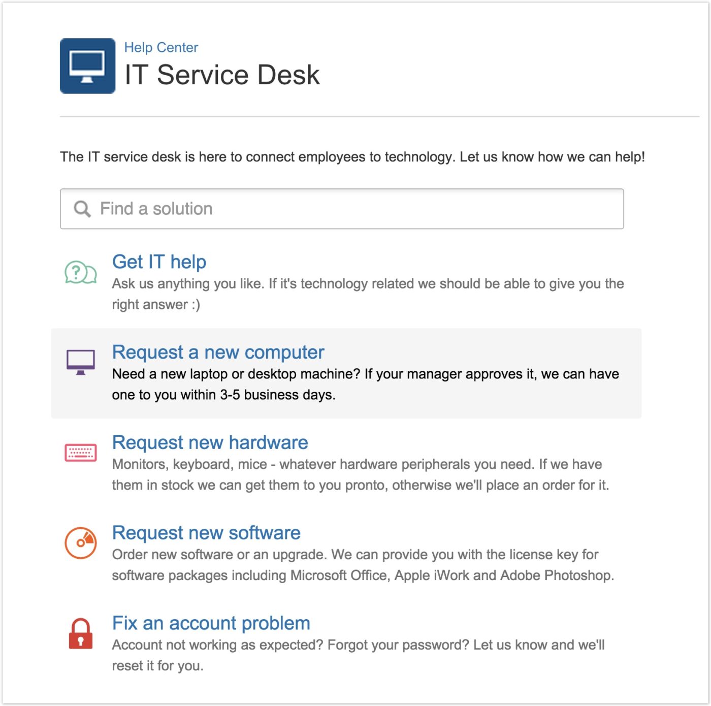 The ABCs to a Simple Service Desk