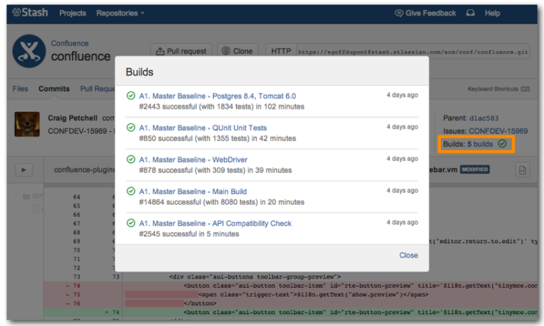 How Confluence Developers Avoid Branching from a Bad Commit